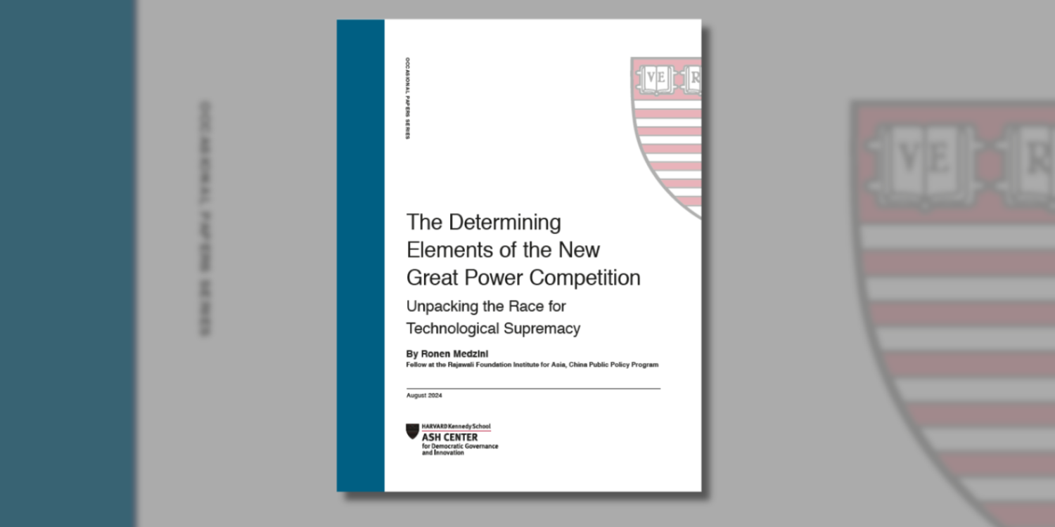 The Determining Elements of the New Great Power Competition: Unpacking ...